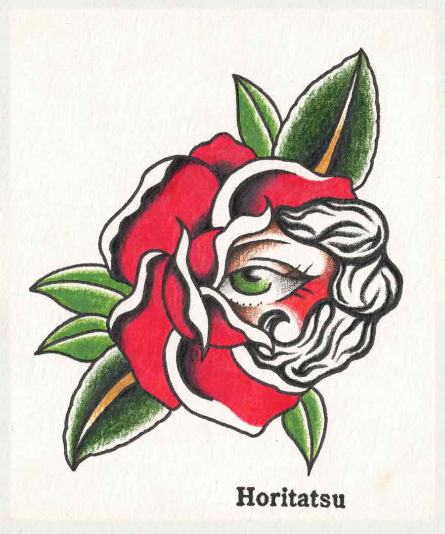 Neo Traditional Eye and Rose - GOOD TIMES INK