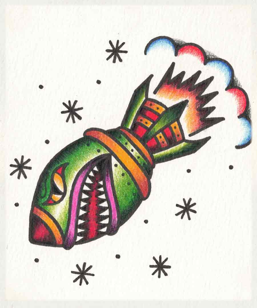 American Traditional Bomb - GOOD TIMES INK