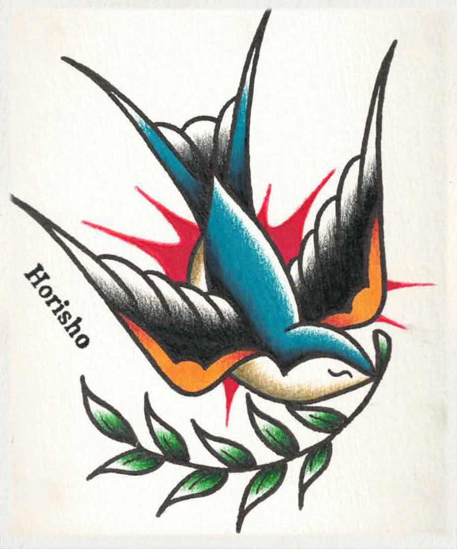American Traditional Swallow Flash - GOOD TIMES INK