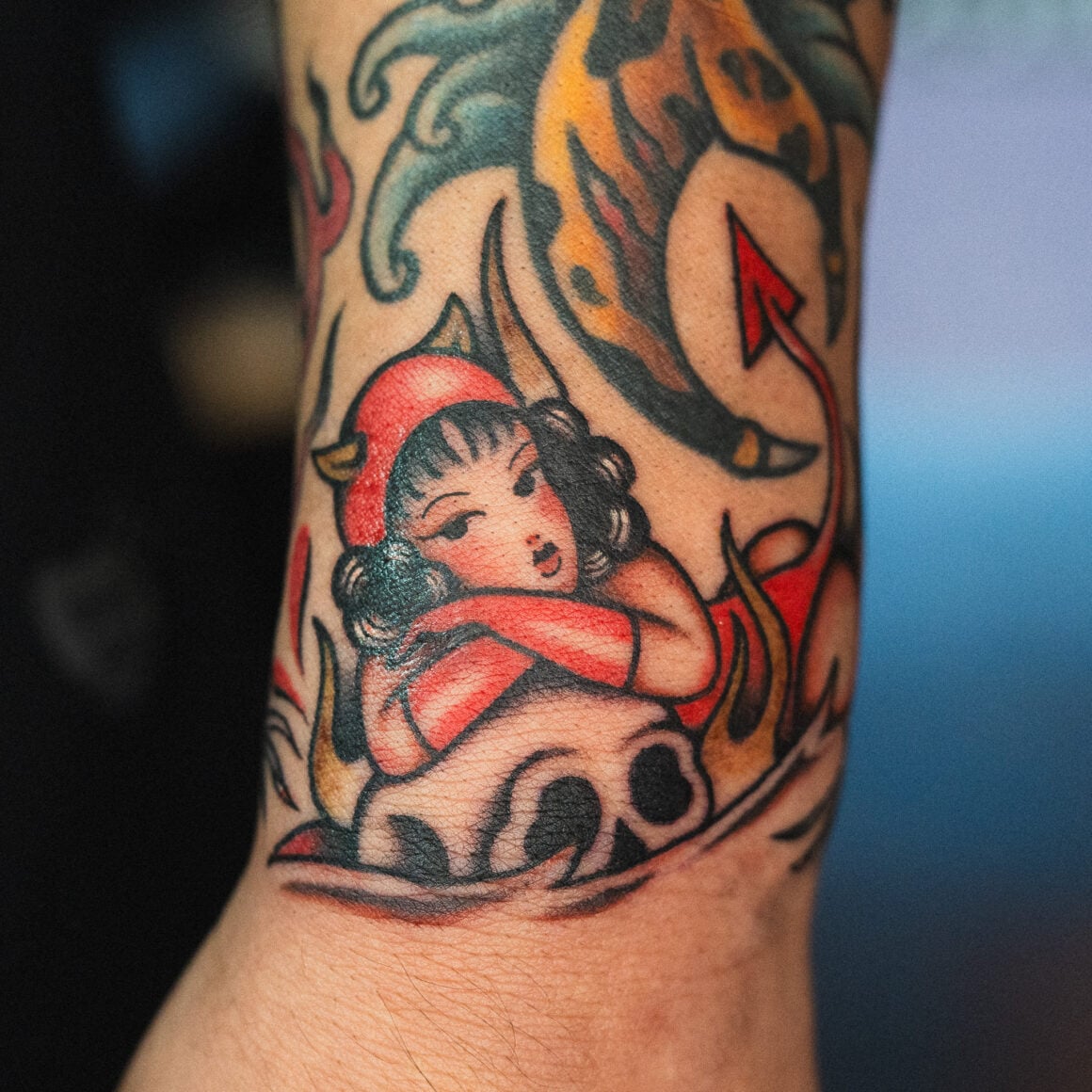 Devil Pin-Up Girl Tattoo - GOOD TIMES INK