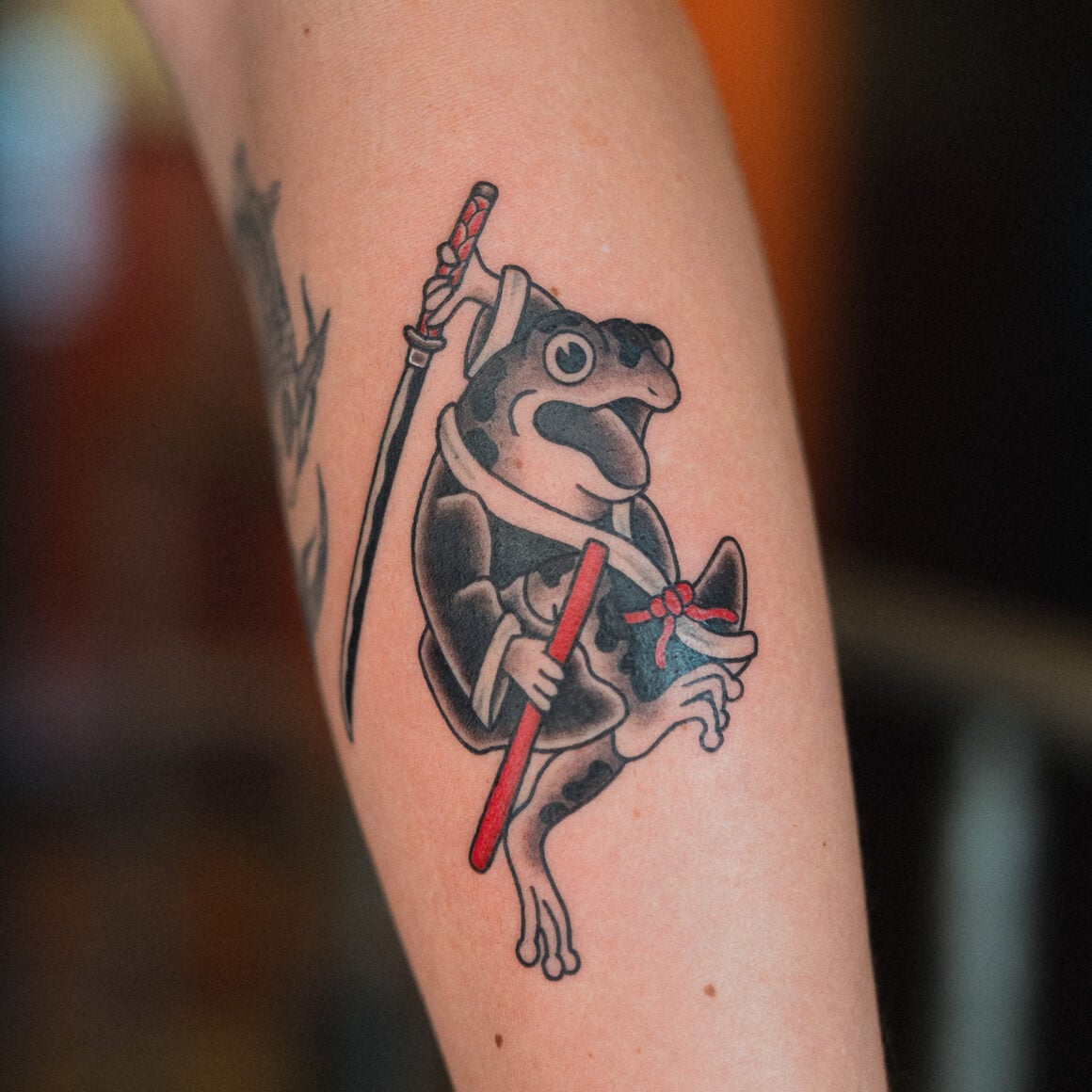 Traditional frog tattoo flash - Bronctattooaus.com