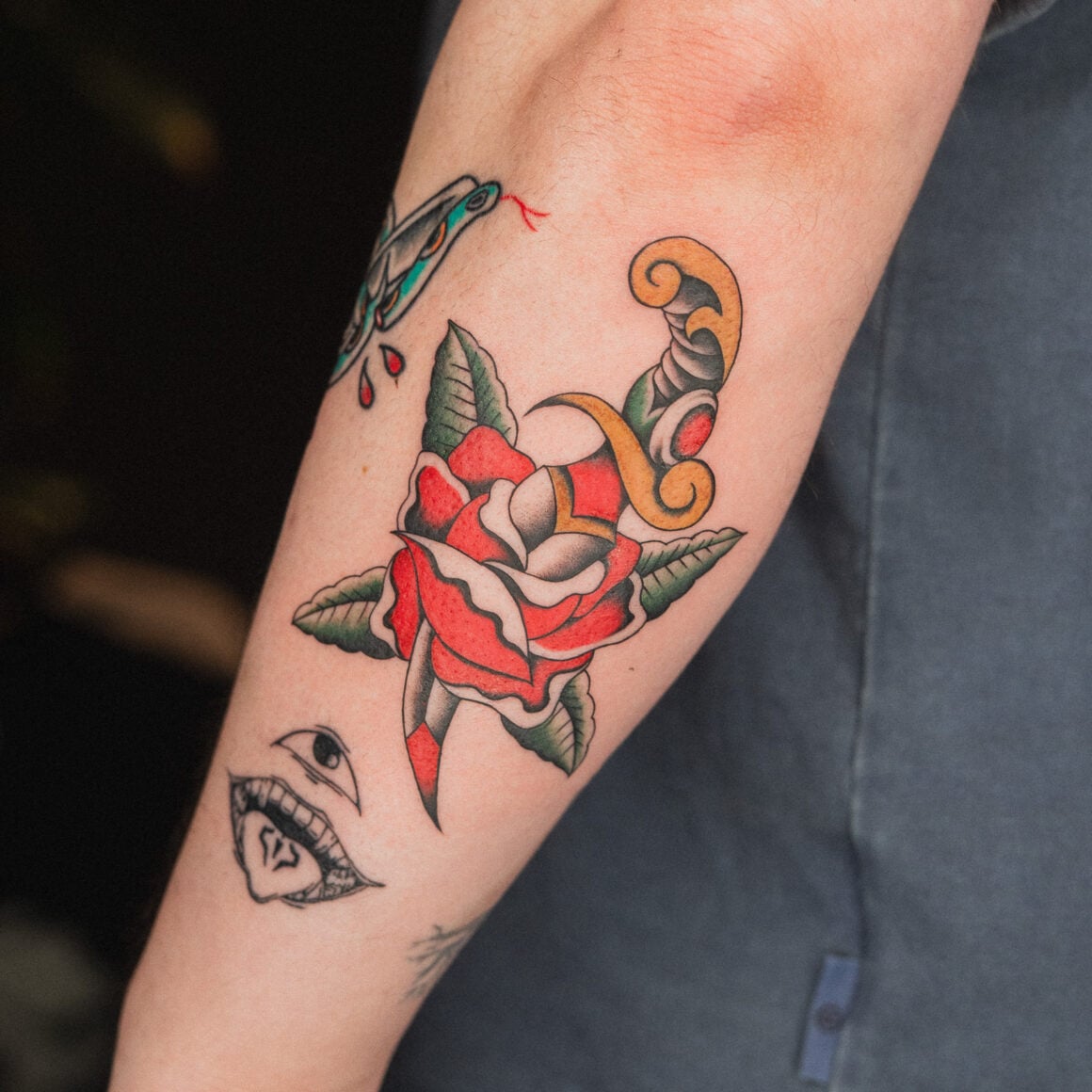 Dagger Rose Tattoo - GOOD TIMES INK
