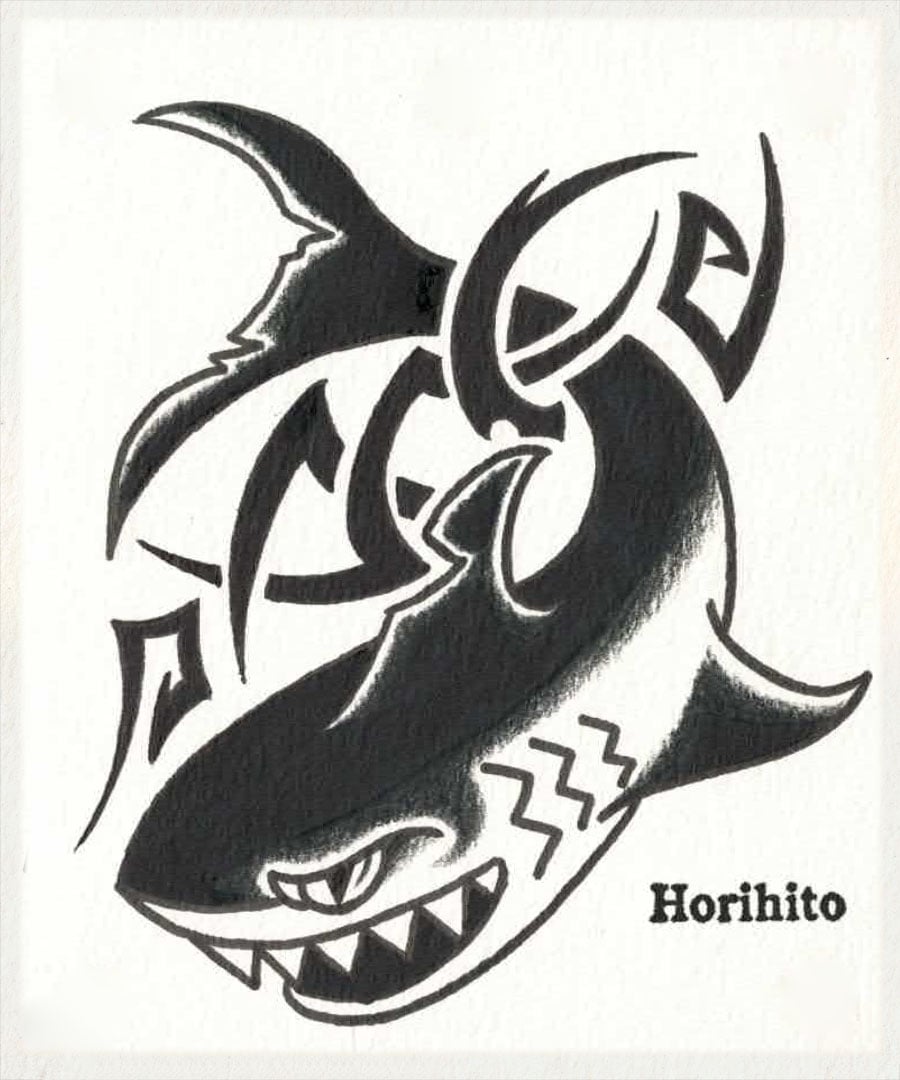 Traditional & Tribal Shark Flash - GOOD TIMES INK