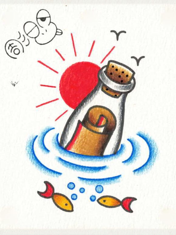 Message in a Bottle Flash - GOOD TIMES INK