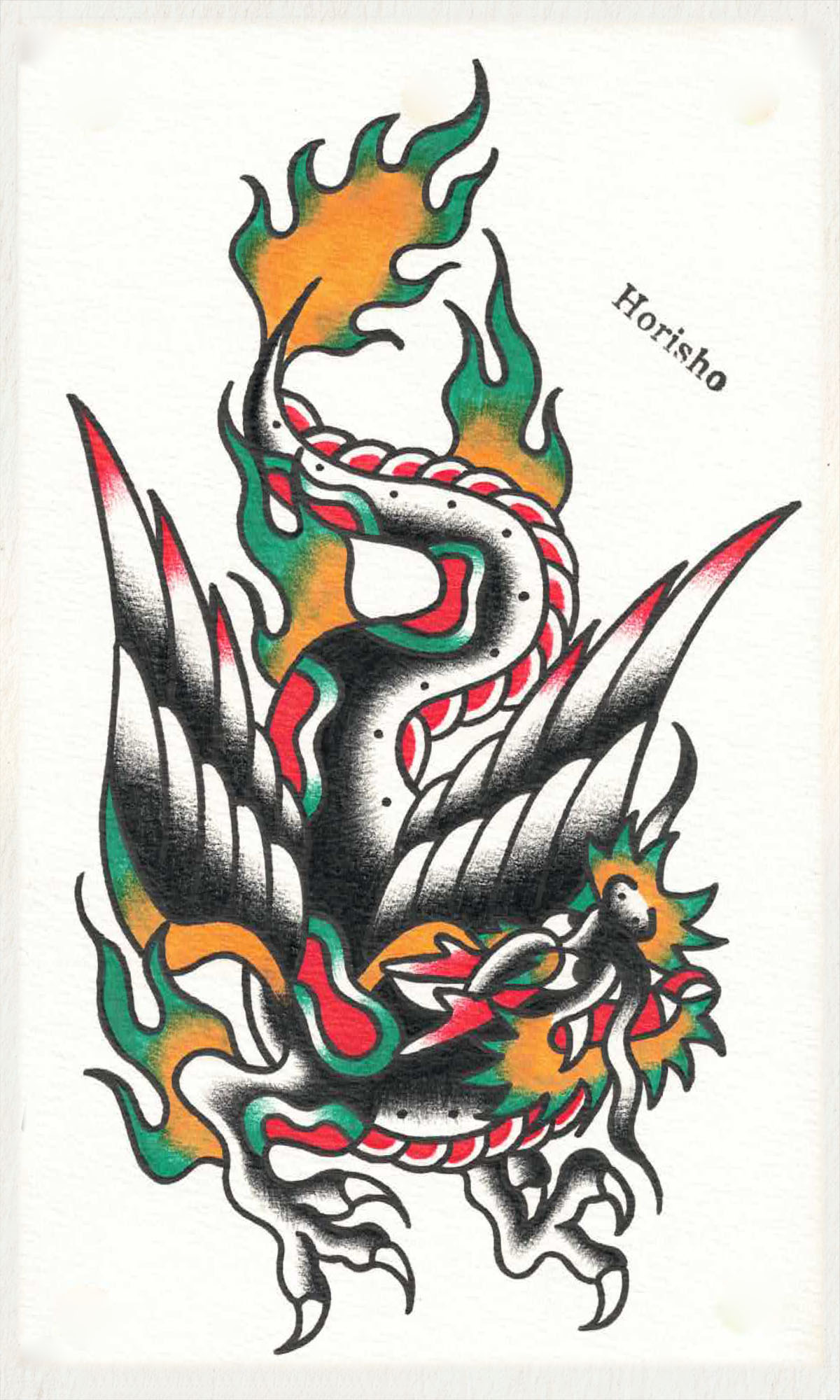 Winged Dragon Flash - GOOD TIMES INK