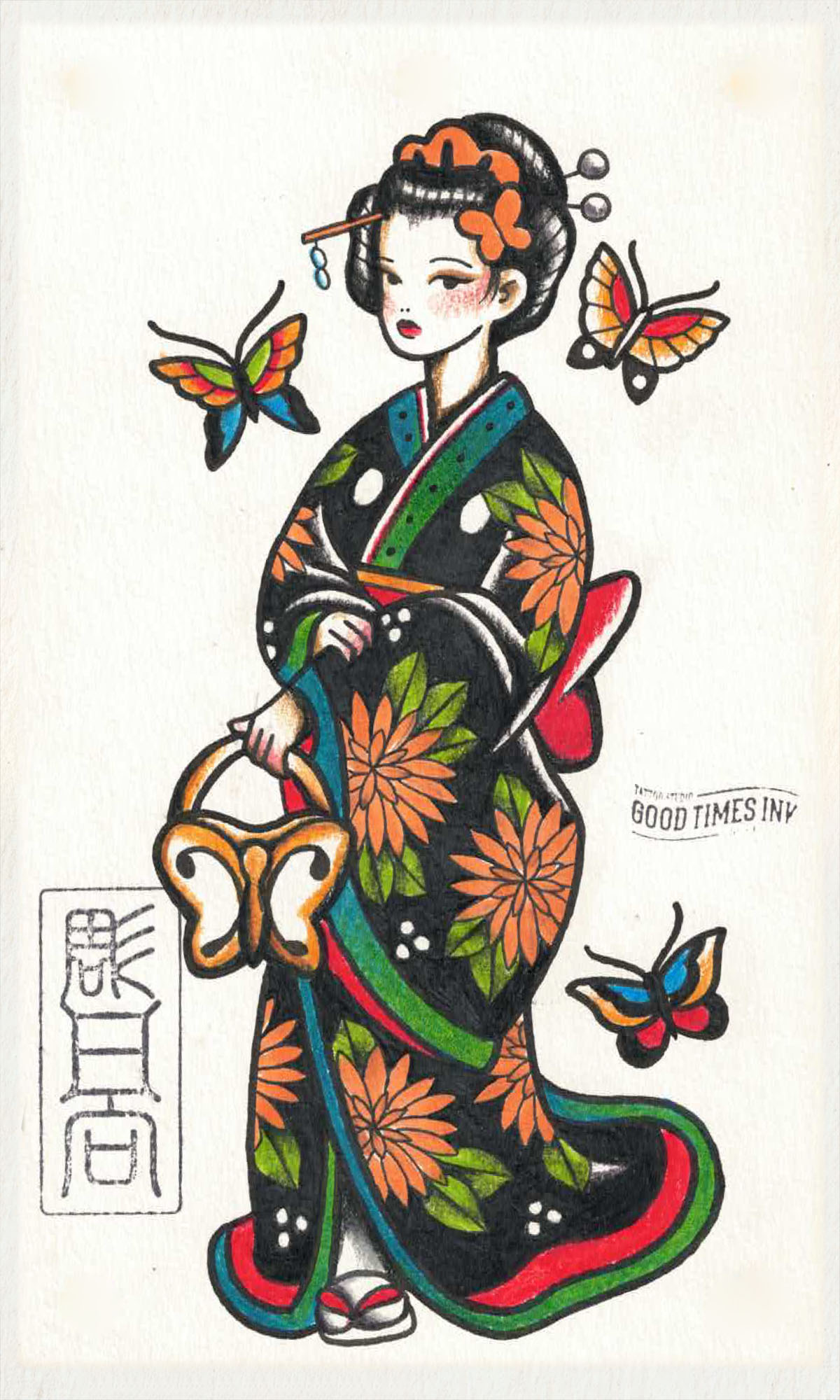 Geisha Big Flash - GOOD TIMES INK